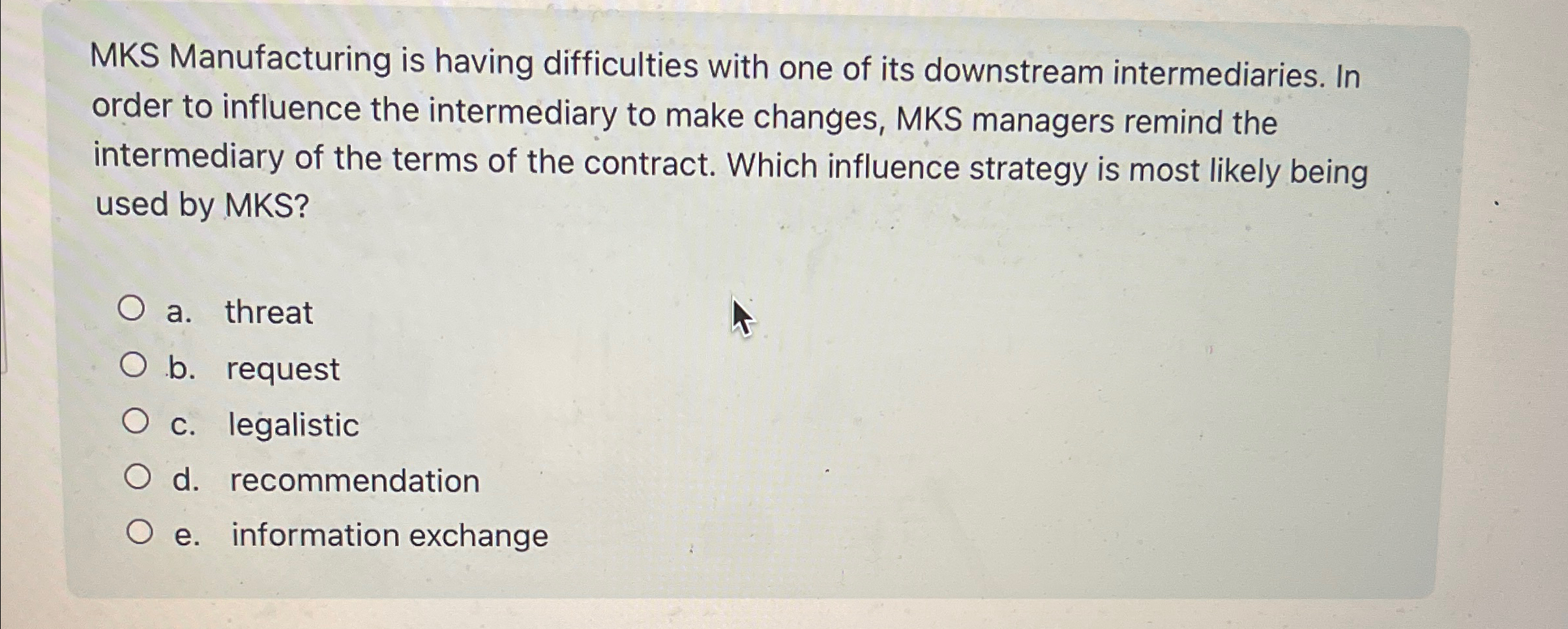 Solved MKS Manufacturing is having difficulties with one of | Chegg.com