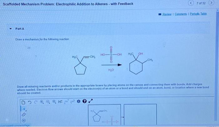Solved Scaffolded Mechanism Problem: Electrophilic Addition | Chegg.com