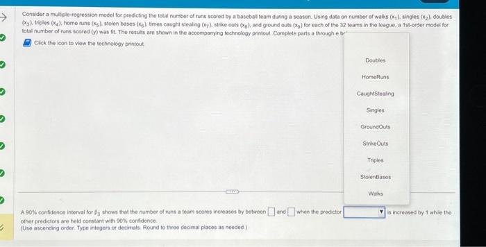 Solved Consider a multiple-regression model for predicting | Chegg.com