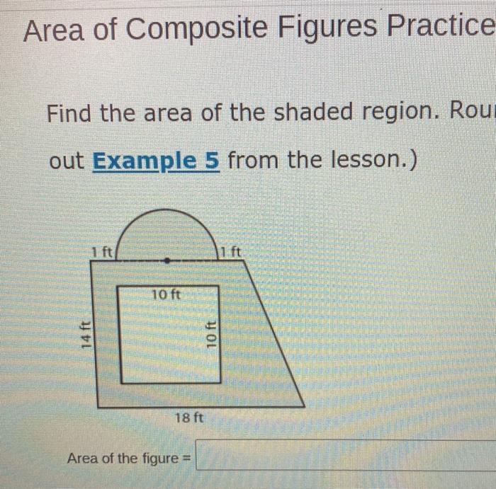 Solved Area of Composite Figures Practice Find the area of | Chegg.com