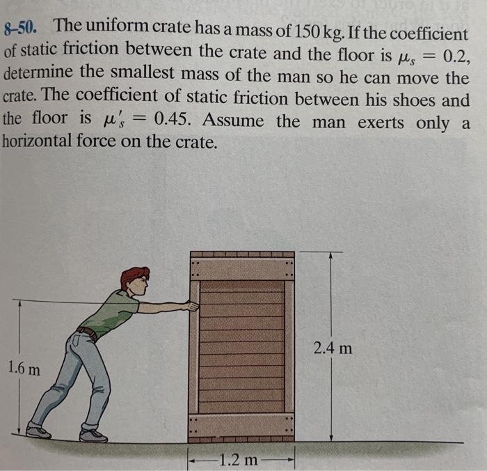 Solved compute the force require for slipping and tipping | Chegg.com