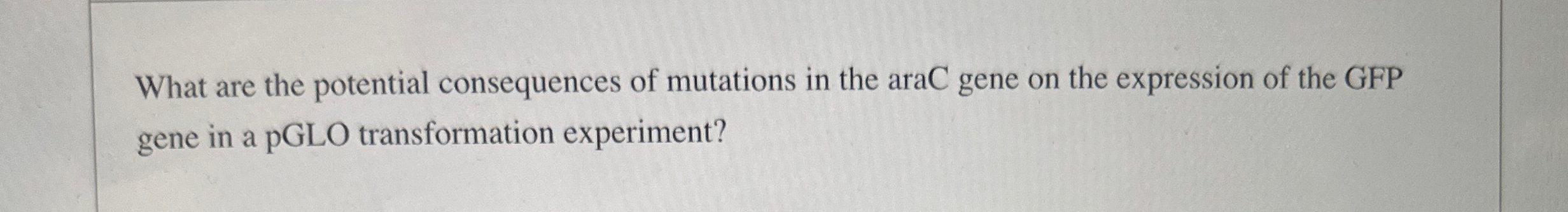 Solved What are the potential consequences of mutations in | Chegg.com