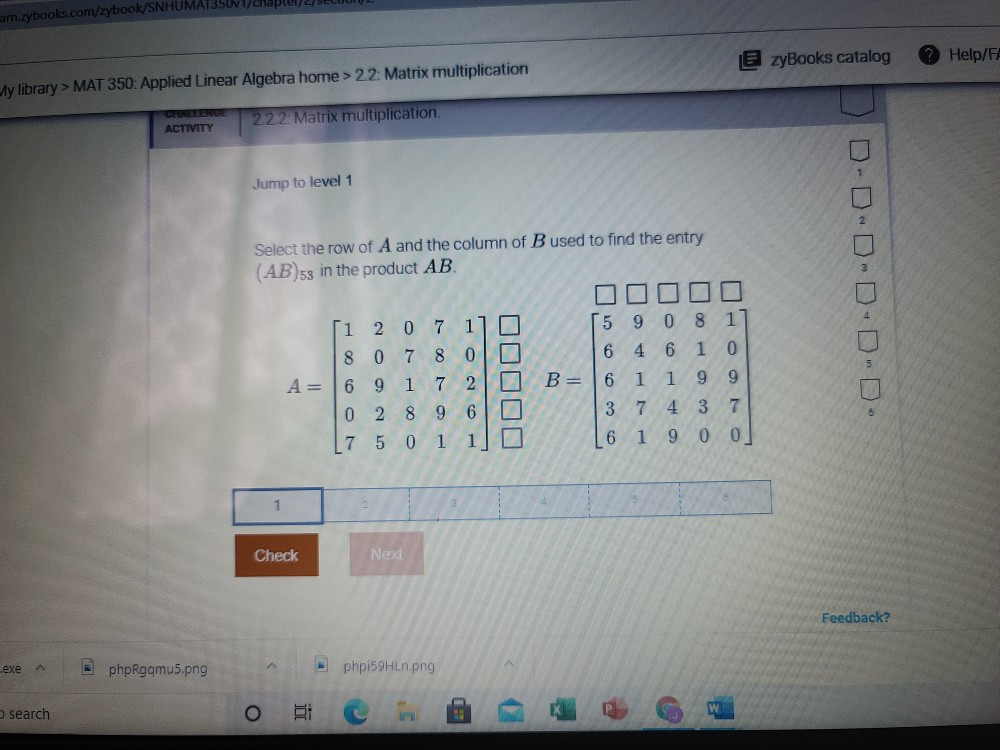 Solved am.zybooks.com/zybook/SNHUMAT350v 1/ chapter 2) | Chegg.com