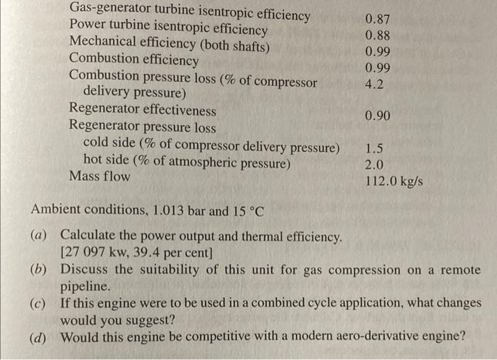 Solved The following data apply to a regenerative cycle | Chegg.com