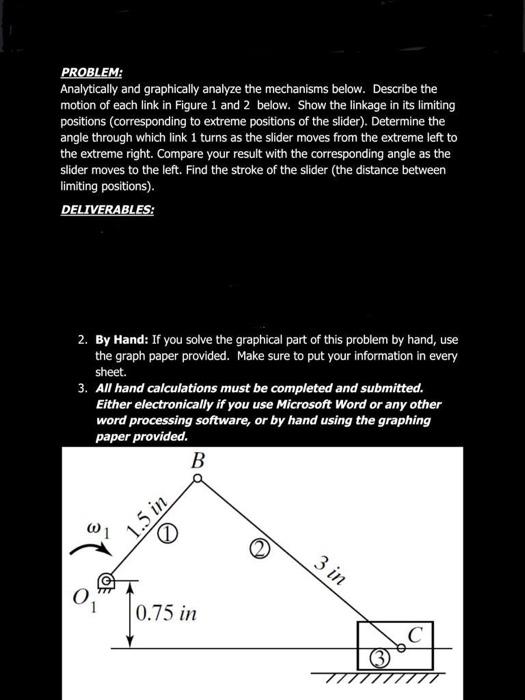 Solved PROBLEM: Analytically and graphically analyze the | Chegg.com