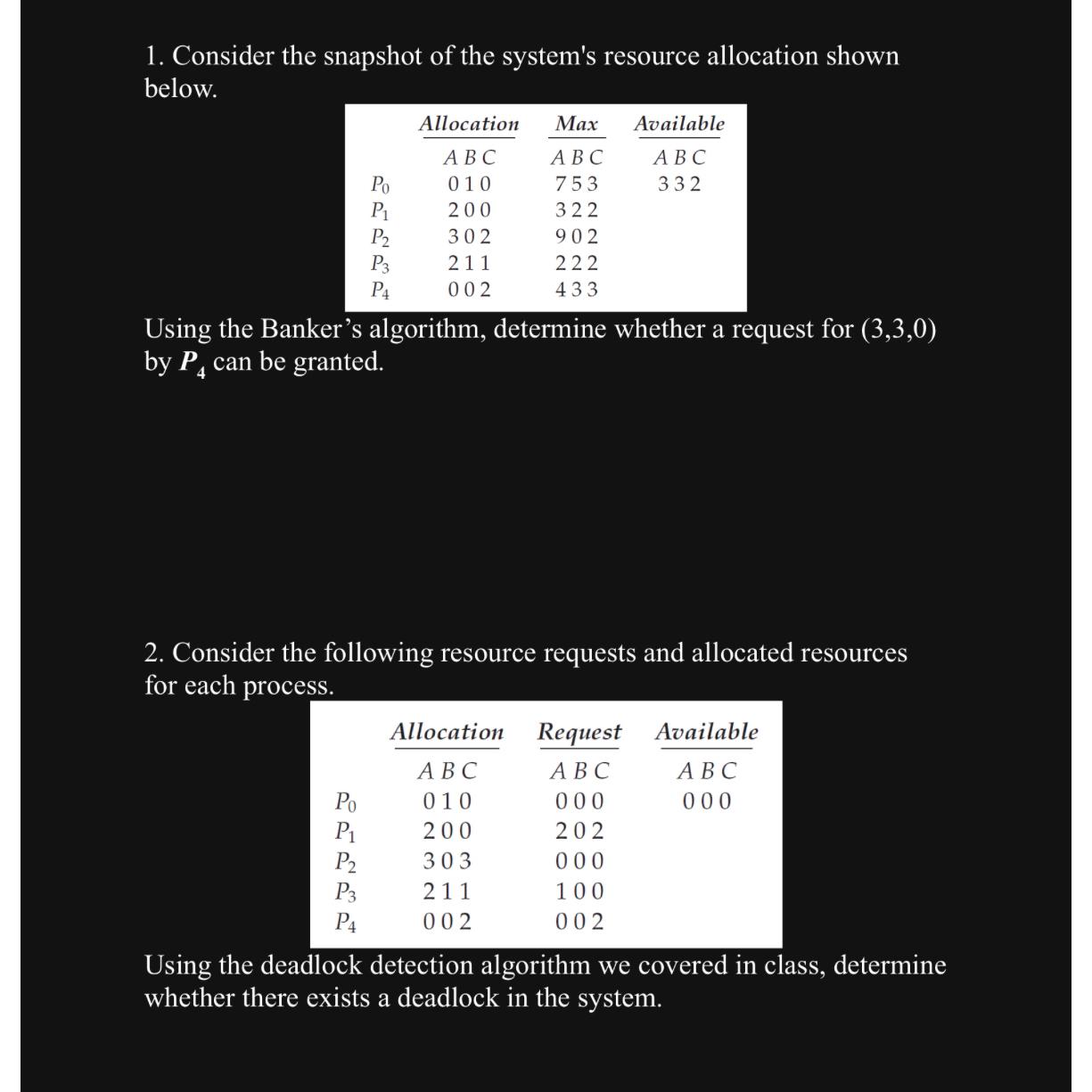 Solved Consider the following: | Chegg.com