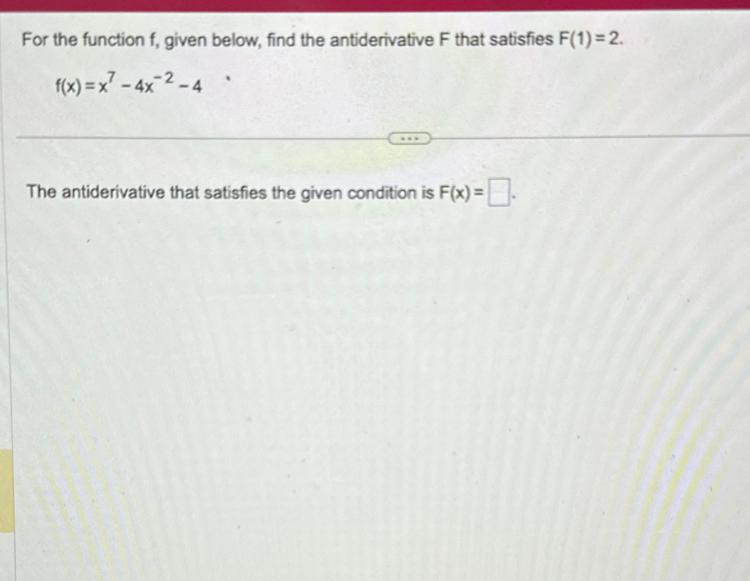 Solved For the function f, ﻿given below, find the | Chegg.com