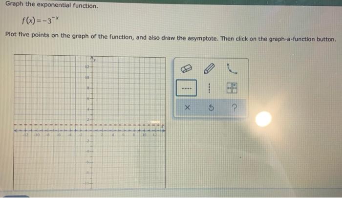 Solved The graph of an exponential function is shown in the | Chegg.com