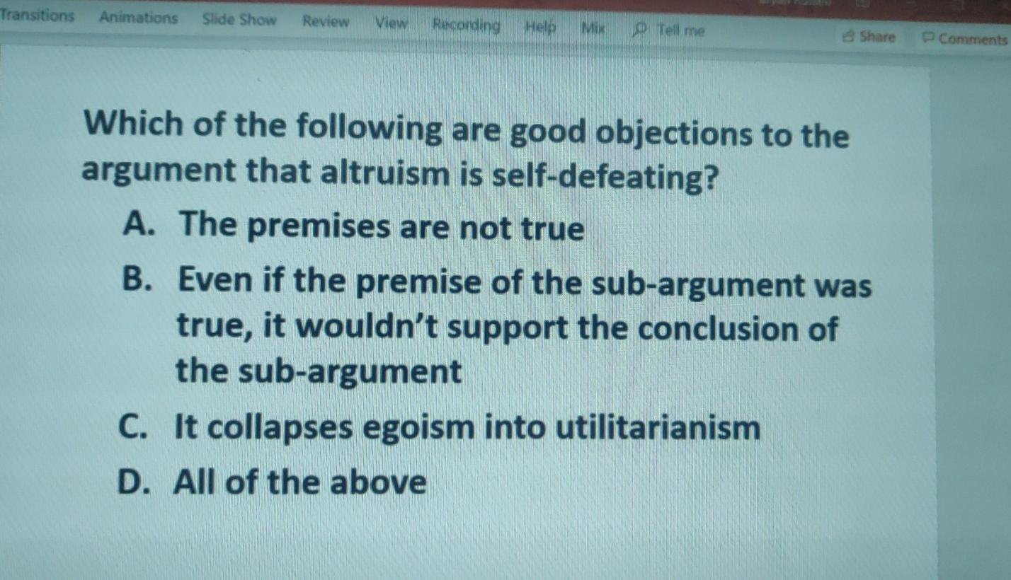 Solved Transitions Animations Slide Show Review View | Chegg.com