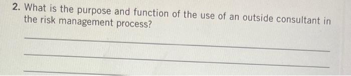 Solved 2. What is the purpose and function of the use of an | Chegg.com