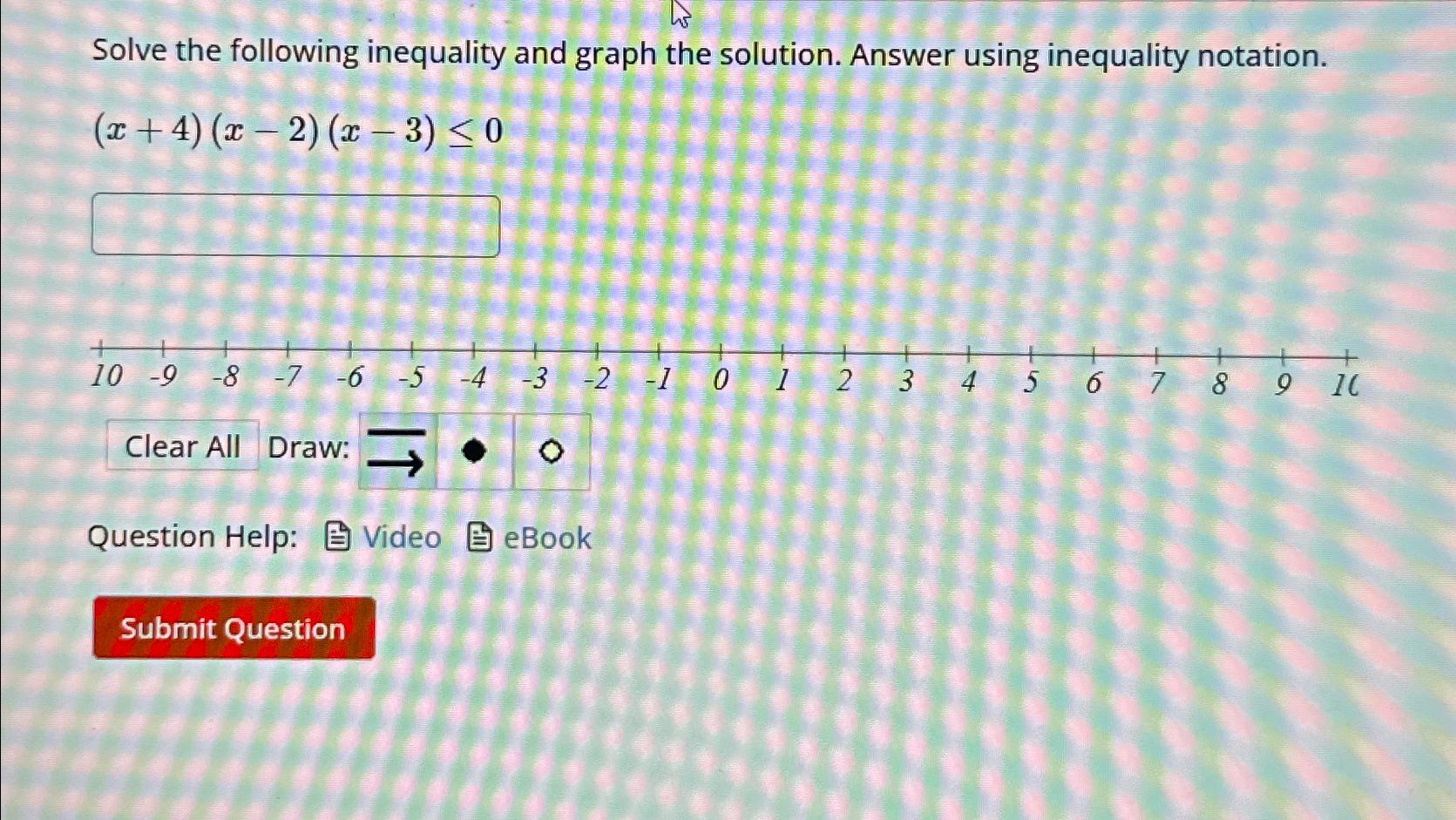 Solve the following inequality and graph the | Chegg.com