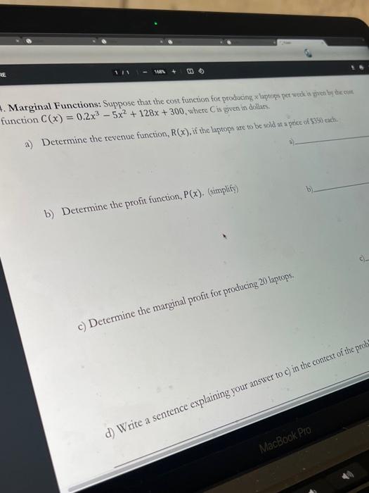 Solved 3. Tangent Lines: Given the function f(x)=2x2−3x+1 a) | Chegg.com