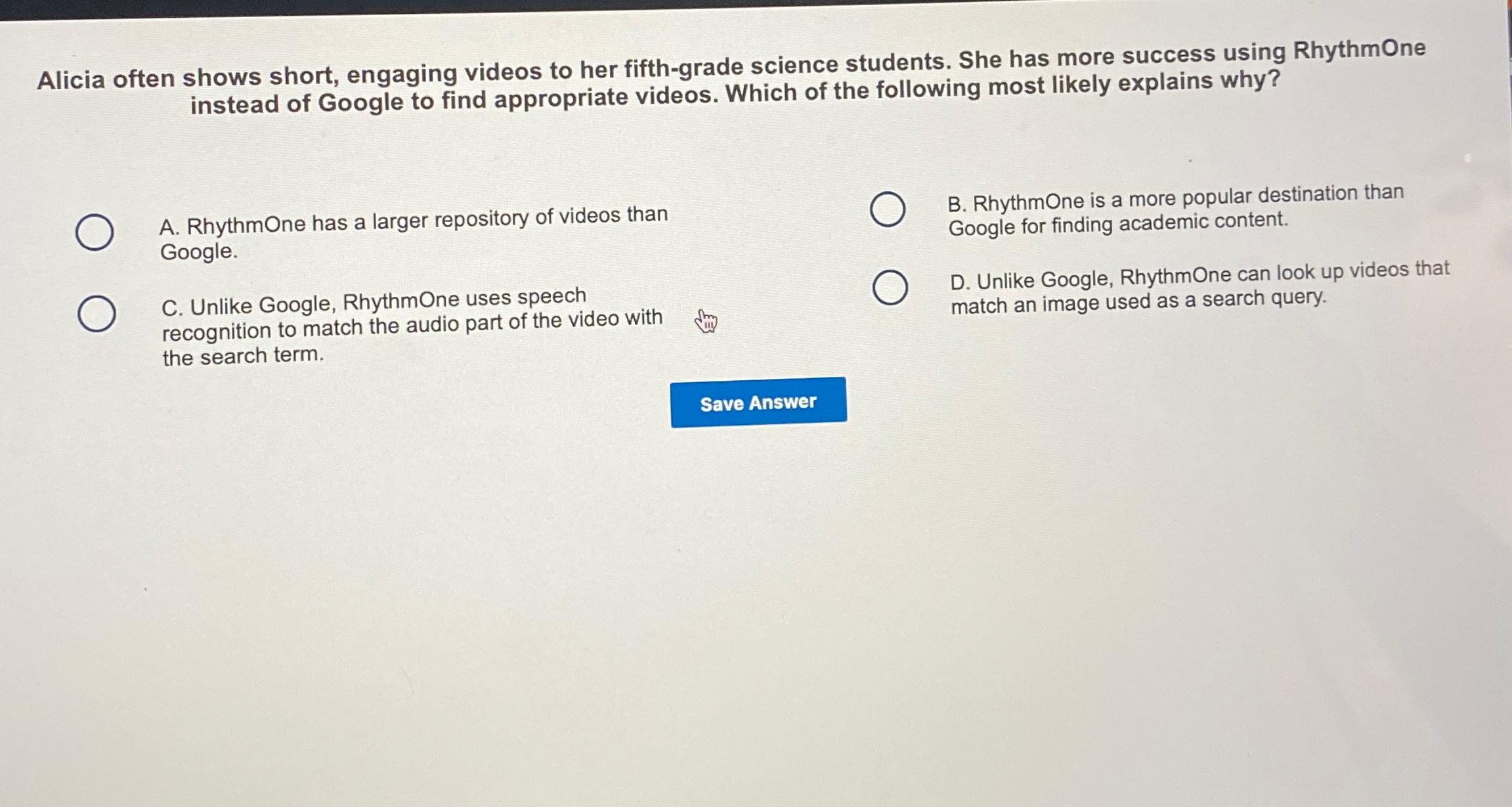 Solved Alicia often shows short, engaging videos to her | Chegg.com