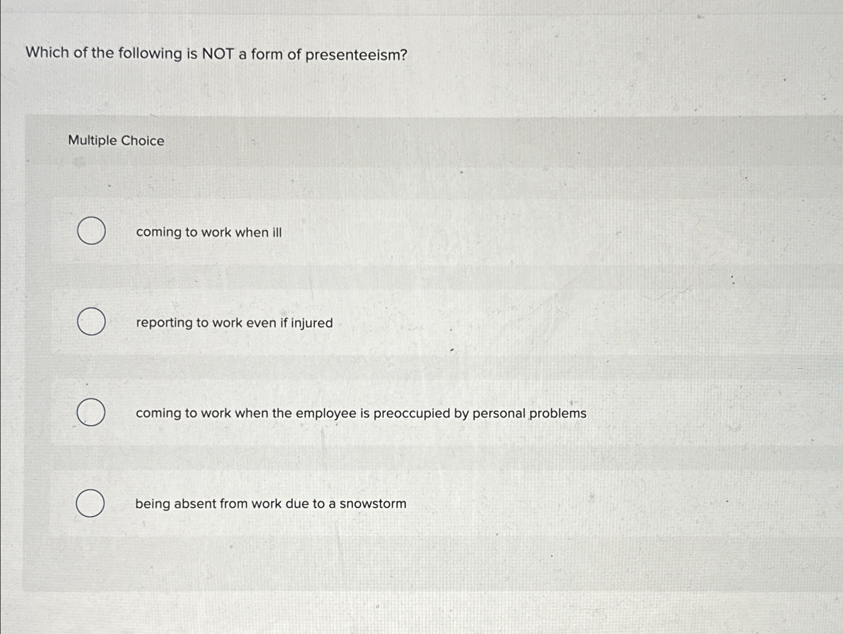 Solved Which of the following is NOT a form of | Chegg.com