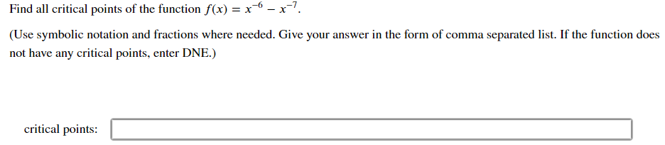 Solved Find all critical points of the function | Chegg.com