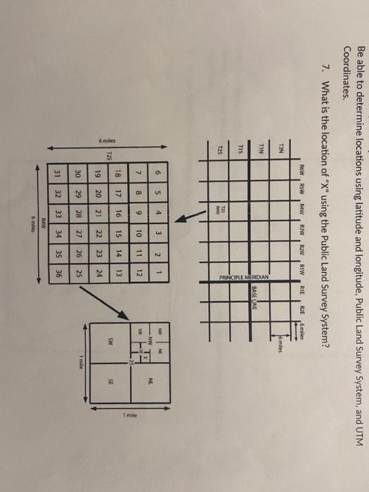 Solved Be able to determine locations using latitude and | Chegg.com