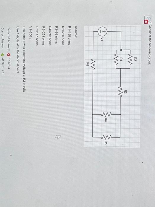 Solved Consider the following circuit Assume: R1=150 ohms | Chegg.com