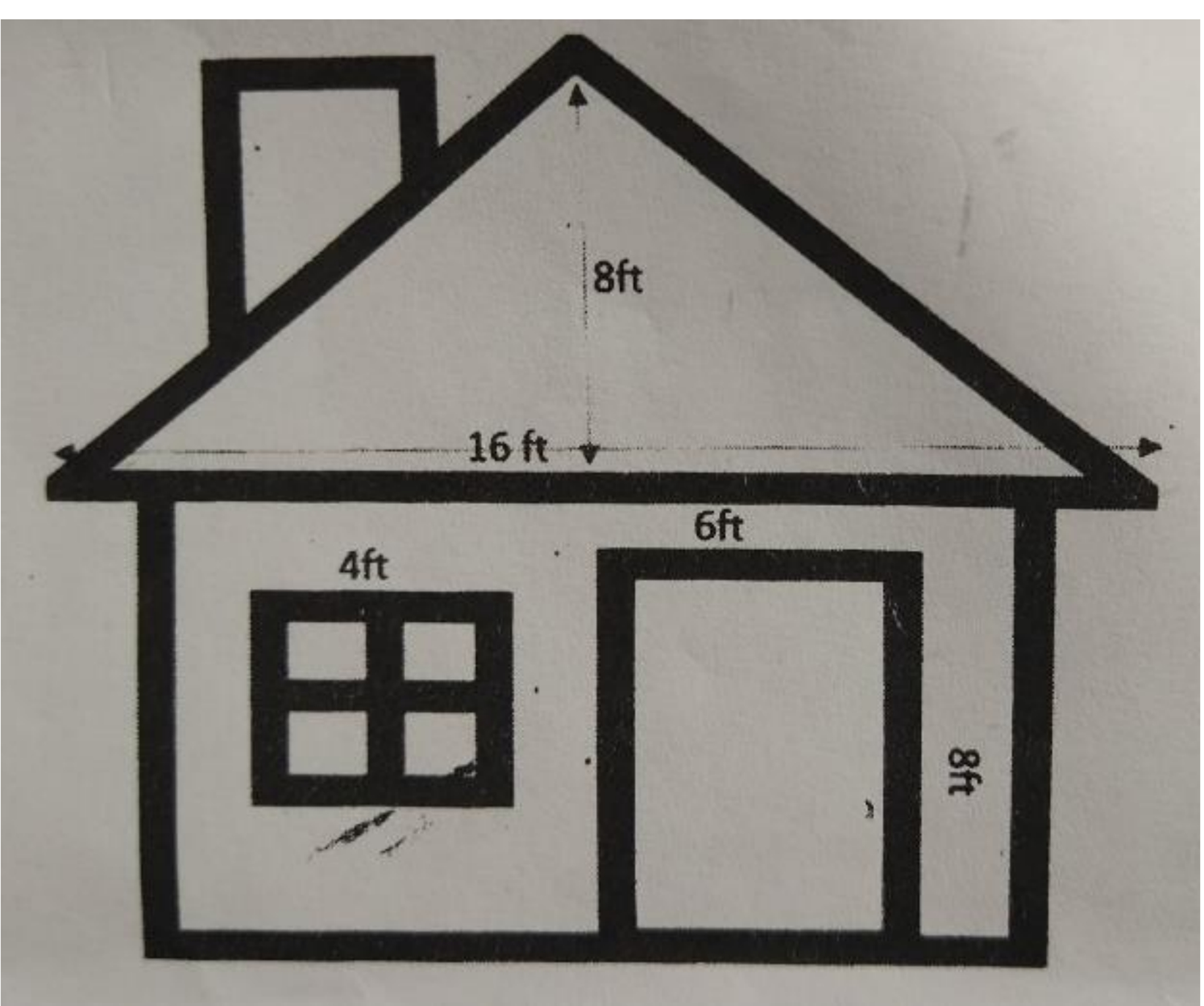 Solved Find the perimeter and area of the following: Window | Chegg.com