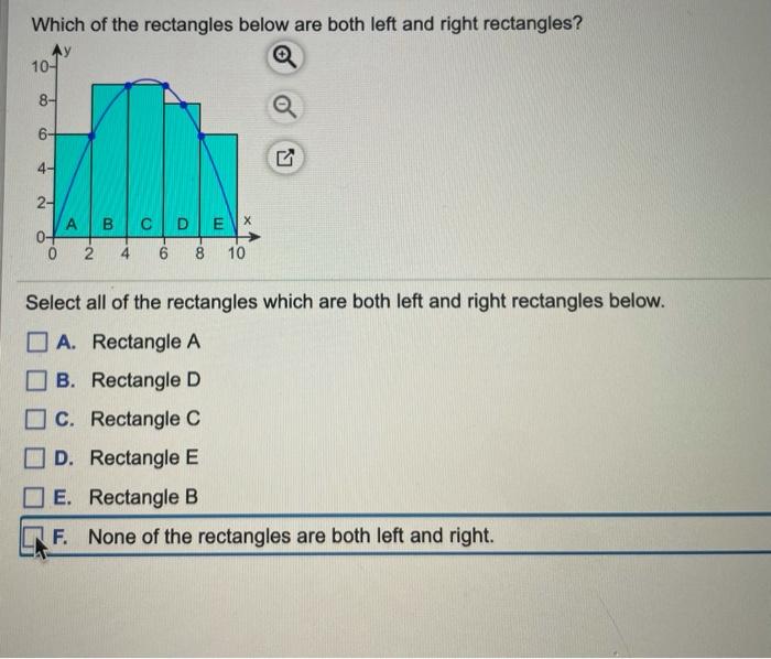 Solved Which of the rectangles below are both left and right | Chegg.com