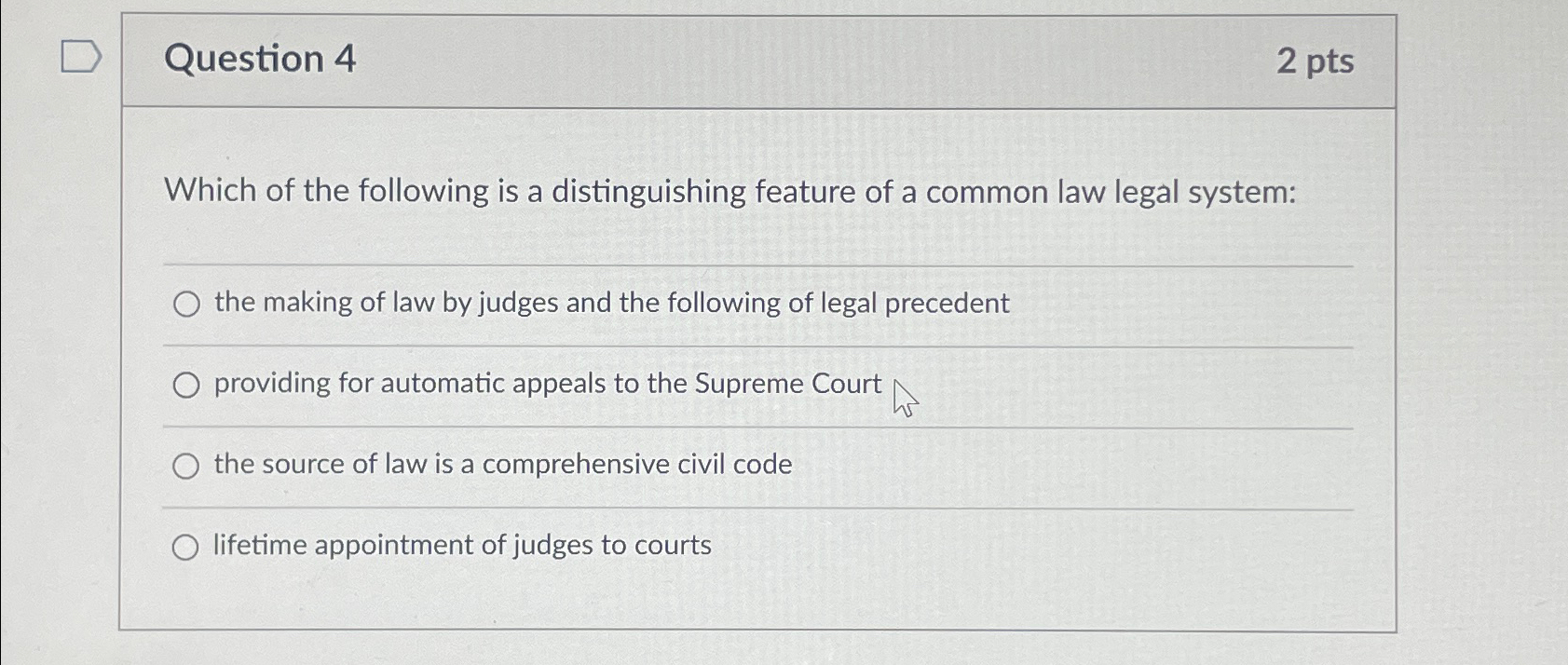 Solved Question 42 ﻿ptsWhich of the following is a | Chegg.com