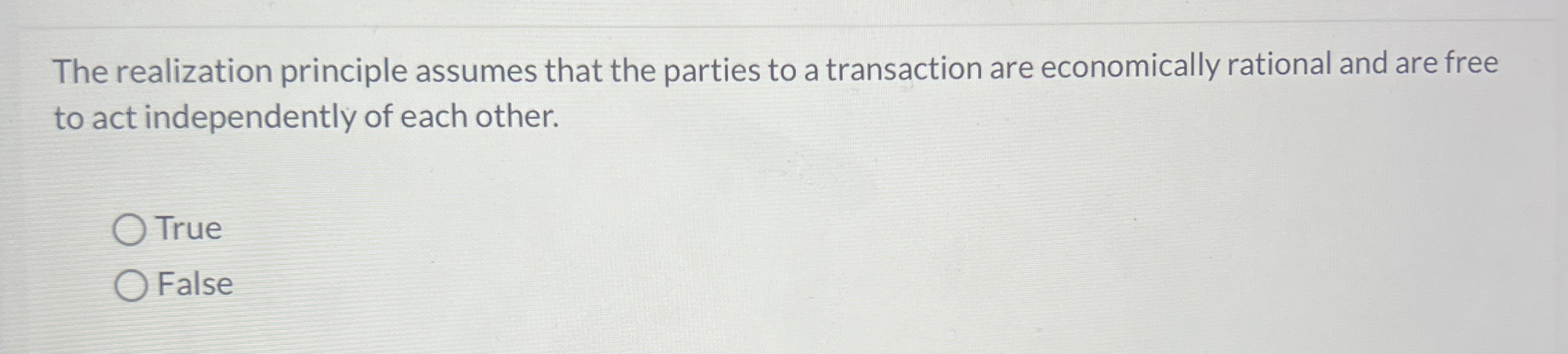 Solved The realization principle assumes that the parties to | Chegg.com