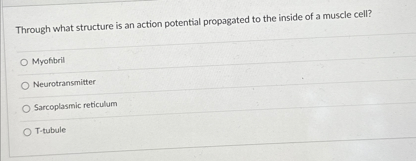 Solved Through what structure is an action potential | Chegg.com