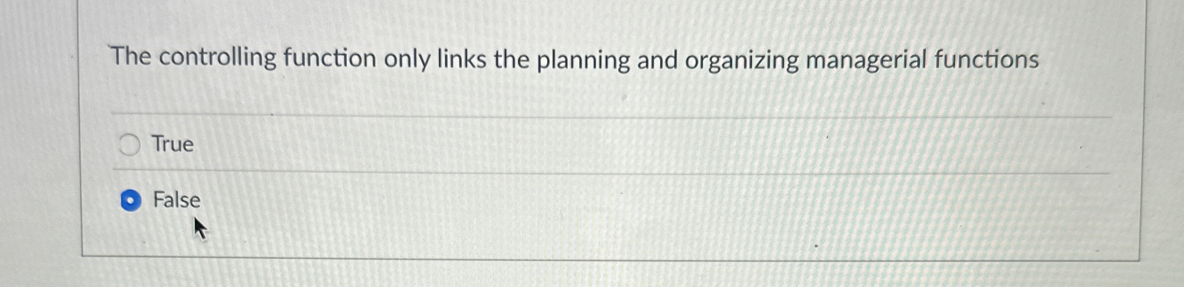 High Quality SOLUTION The controlling function only links the planning and | Chegg.com