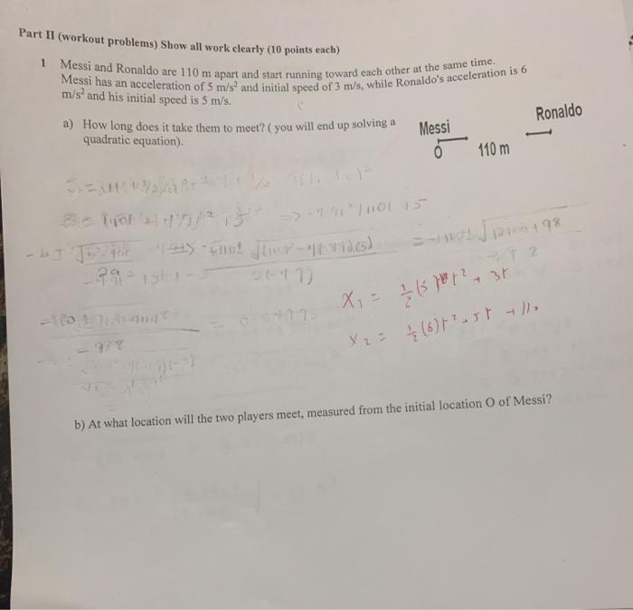 Solved Part II (workout problems) Show all work clearly (10 | Chegg.com