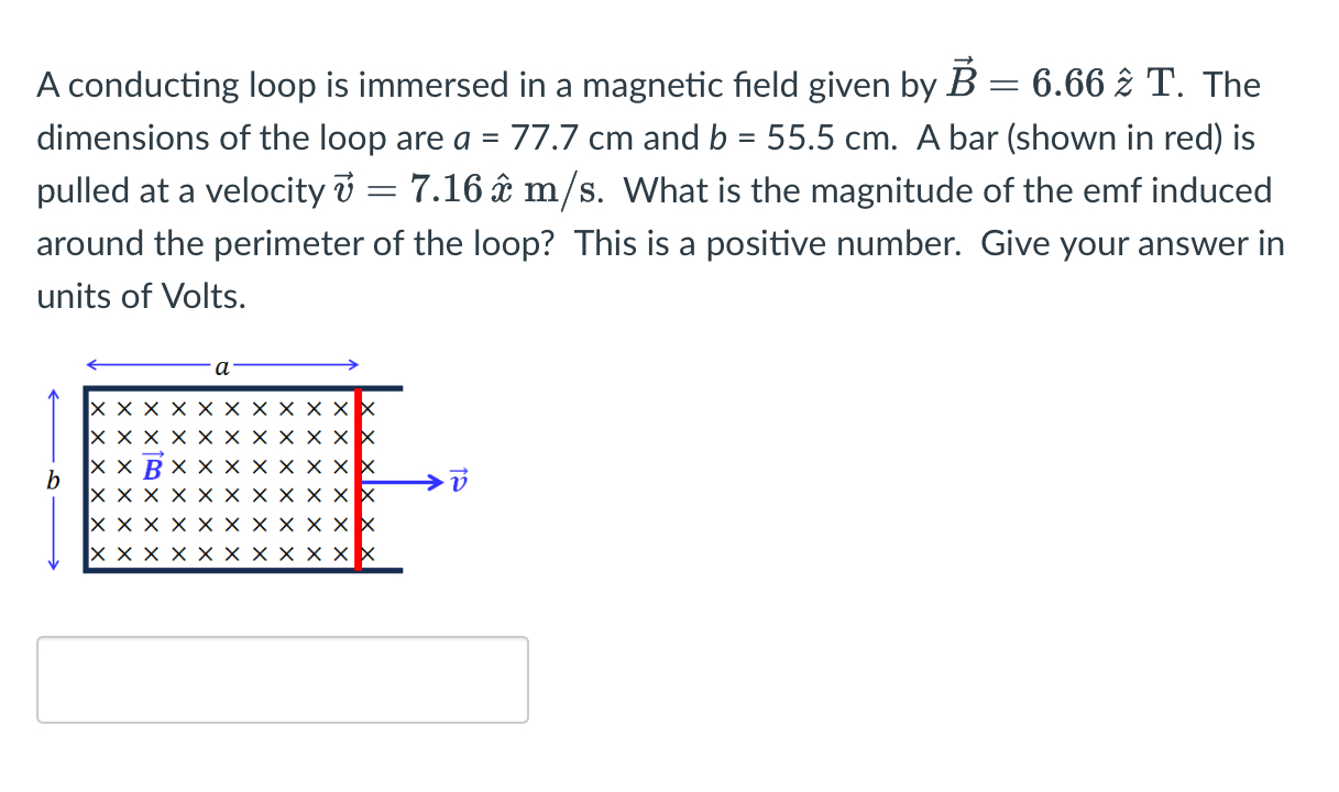Solved A conducting loop is immersed in a magnetic field | Chegg.com