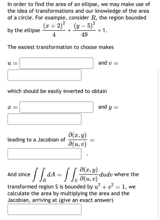 Solved the idea of transformations and our knowledge of the | Chegg.com