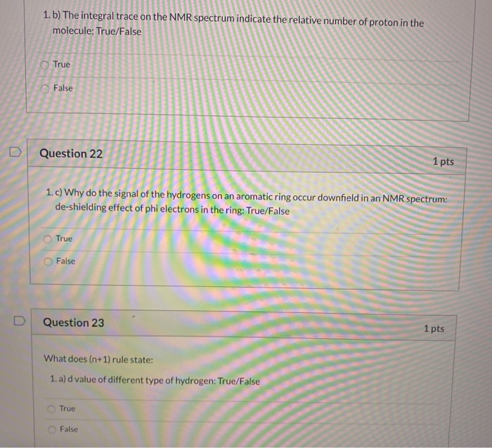 Solved 1.b) The integral trace on the NMR spectrum indicate | Chegg.com