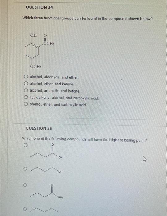 Solved Which Three Functional Groups Can Be Found In The 5484