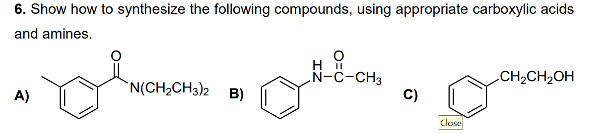 Solved Show how to synthesize the following compounds, using | Chegg.com