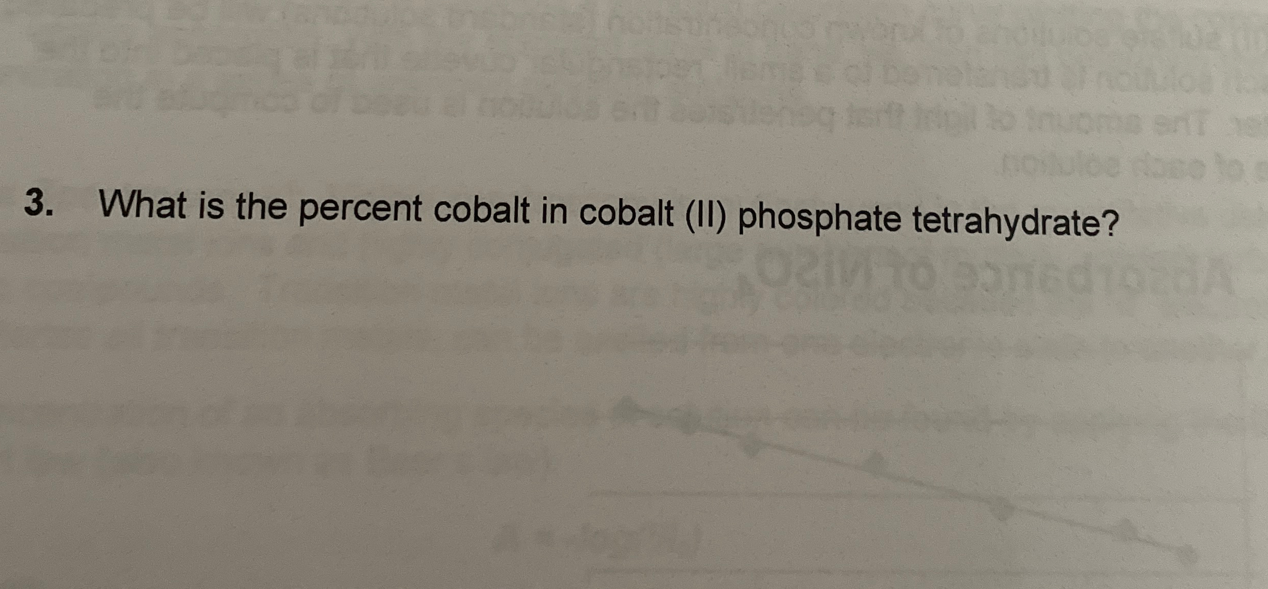Solved What is the percent cobalt in cobalt (II) ﻿phosphate | Chegg.com