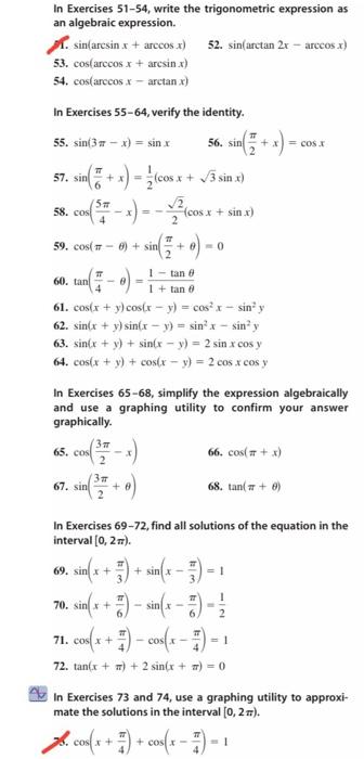 Solved In Exercises 1-14, use the given values to evaluate | Chegg.com