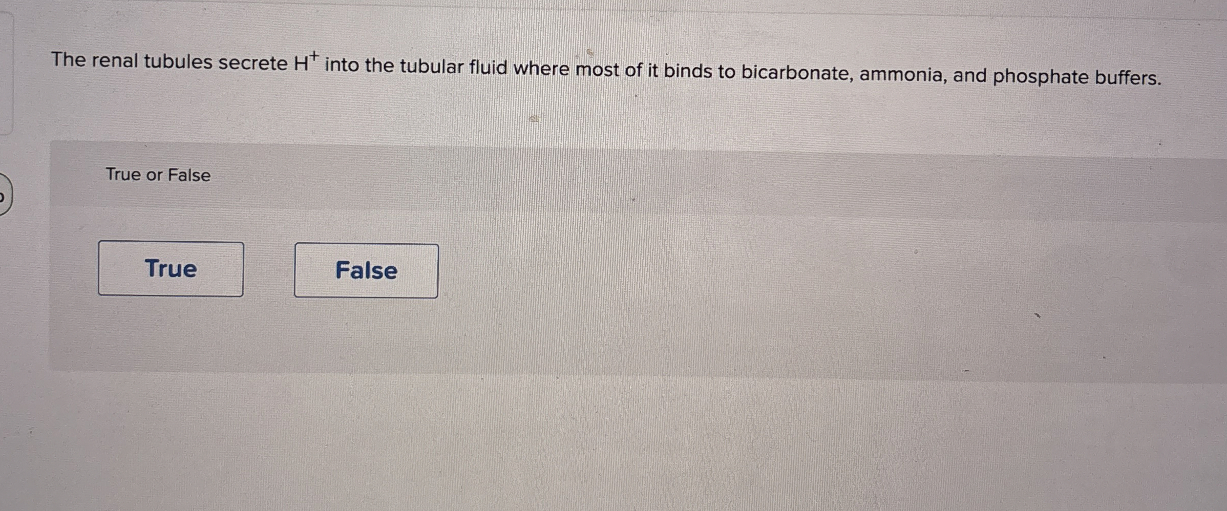 Solved The renal tubules secrete H+into the tubular fluid | Chegg.com