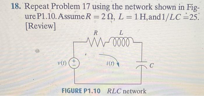 Solved 3. Repeat Problem 18 in Chapter 1 , using Laplace | Chegg.com