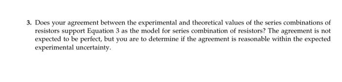 3. Does your agreement between the experimental and | Chegg.com
