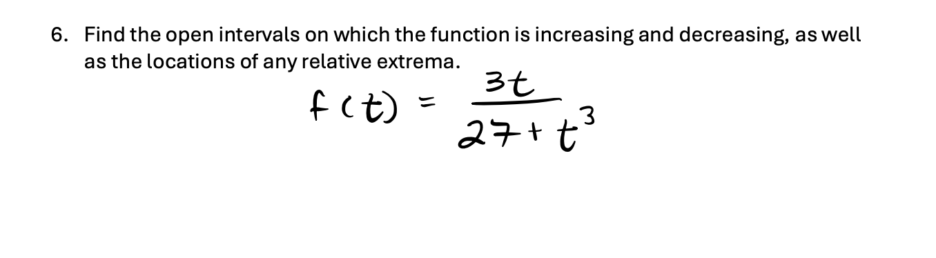 Find the open intervals on which the function is | Chegg.com
