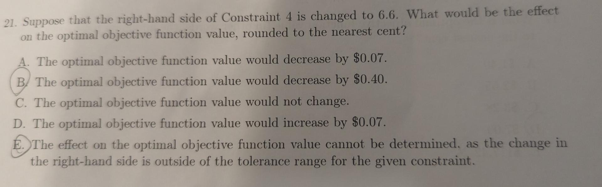 Solved Variable Cells Constraints21. Suppose that the | Chegg.com Solved Variable Cells Constraints21. Suppose that the | Chegg.com