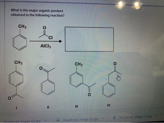 Solved What is the major organic product obtained in the | Chegg.com