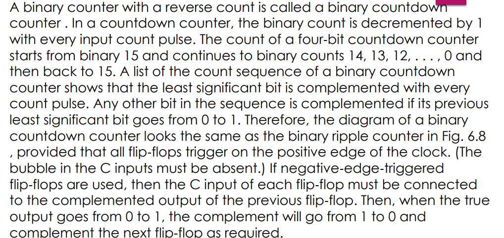 Solved A Binary Counter With A Reverse Count Is Called A 7605