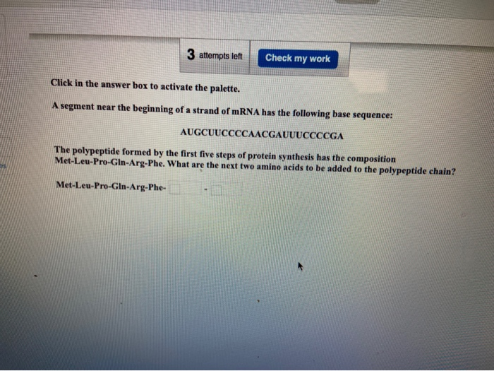 Solved 3 attempts left Check my work Click in the answer box | Chegg.com