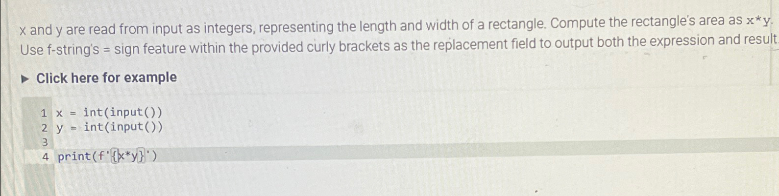 Solved x ﻿and y ﻿are read from input as integers, | Chegg.com