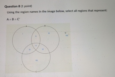Question 8 (1 ﻿point)Using the region names in the | Chegg.com