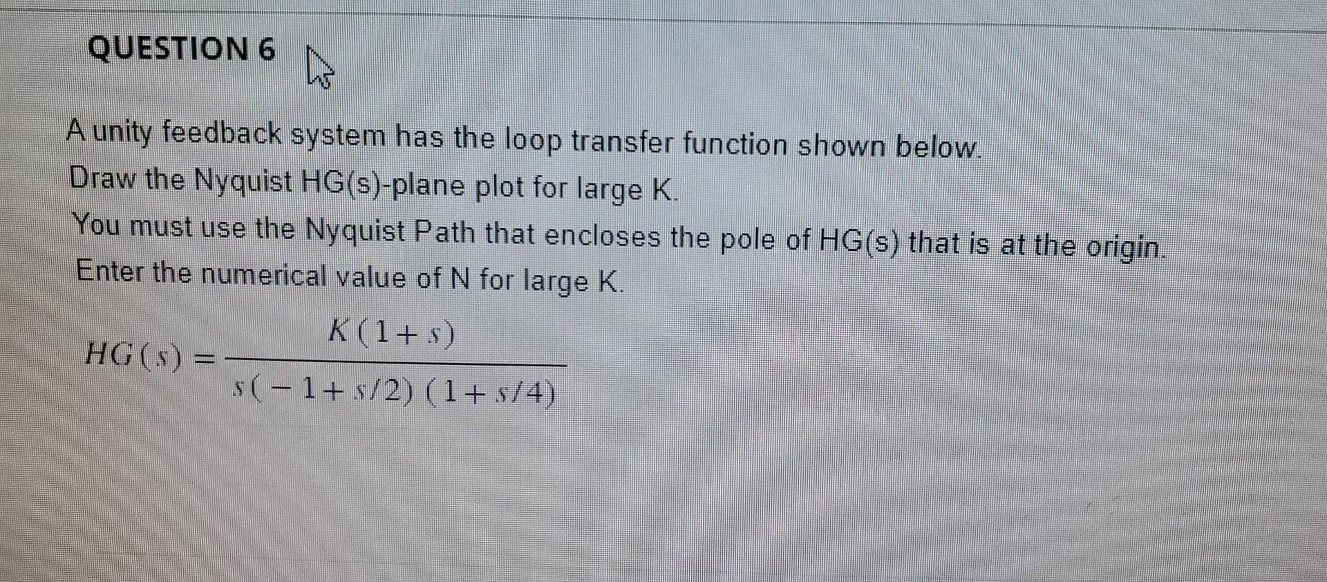 A unity feedback system has the loop transfer | Chegg.com