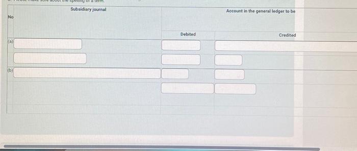 Solved \begin{tabular}{lll} \hline \\ No \end{tabular} | Chegg.com