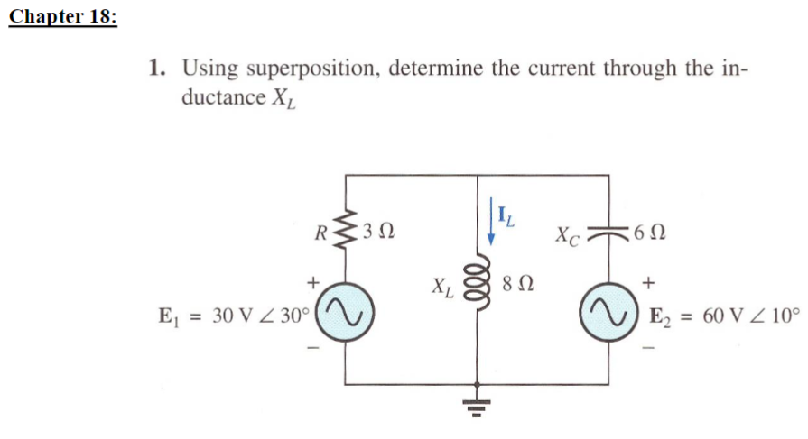 Solved Chapter 18:Using superposition, determine the current | Chegg.com