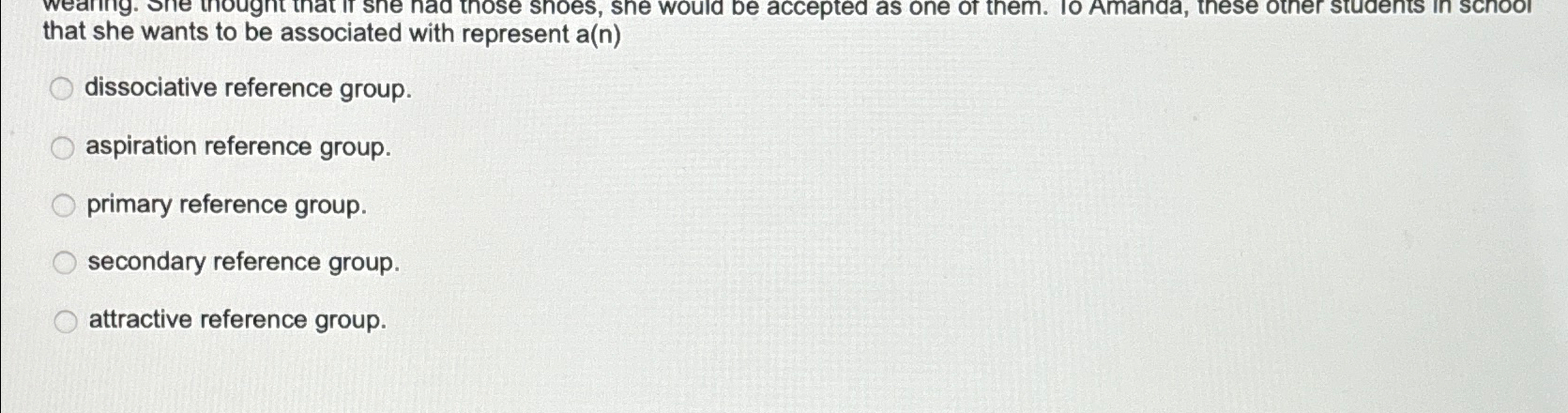 Solved that she wants to be associated with represent | Chegg.com