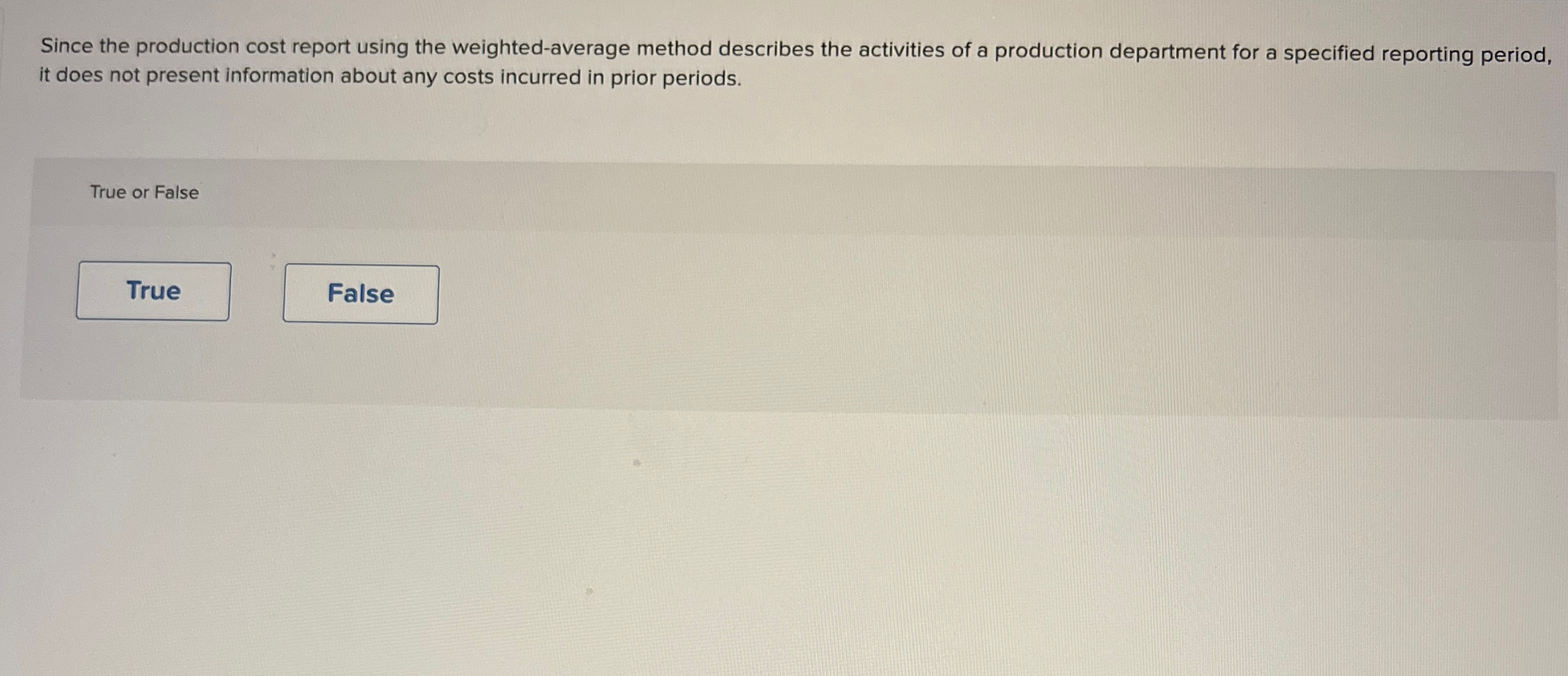 Solved Since the production cost report using the | Chegg.com
